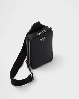 Prada Brique Saffiano Leather Bag - Black