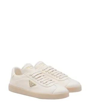 Prada Leather Sneakers - Ivory