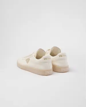 Prada Leather Sneakers - Ivory