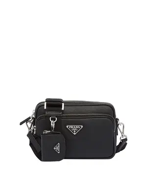 Prada Saffiano Leather Shoulder Bag - Black