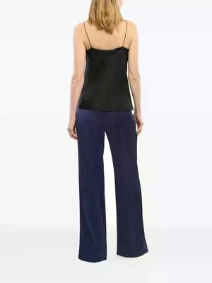 Another Tomorrow Silk Top - Black