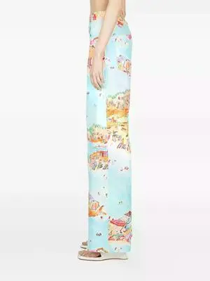 MARCO RAMBALDI Beach-print Trousers