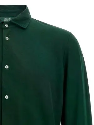 ZANONE Long-sleeve Button-up Shirt - Green
