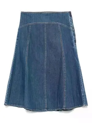 Polo Ralph Lauren Denim Midi Skirt - Blue