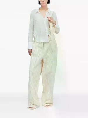 SONG FOR THE MUTE Zebra Print Trousers - Neutrals