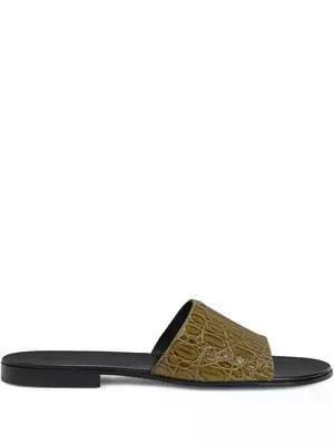 GIUSEPPE ZANOTTI Adrien Leather Sandals - Neutrals