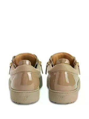 GIUSEPPE ZANOTTI Frankie Double-zip Low-top Sneakers - Neutrals