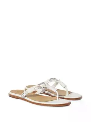 Off-White Sholace Sandals - White