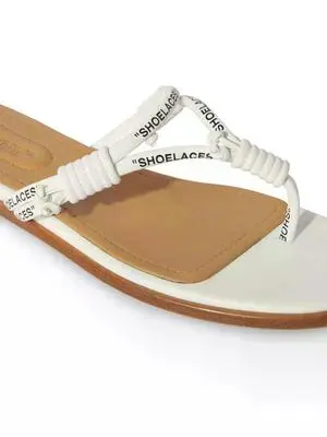 Off-White Sholace Sandals - White