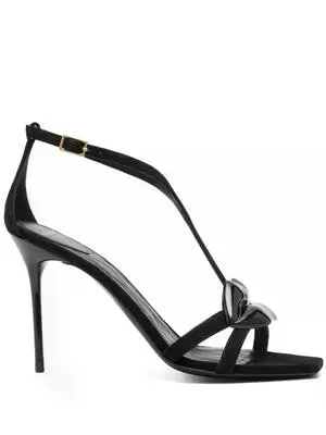 Balmain 95mm Lips Sandals - Black