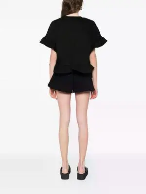 IOANA CIOLACU Peony Shorts Set - Black
