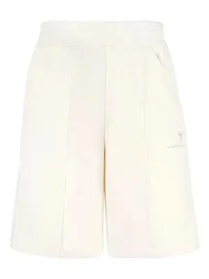 GIUSEPPE ZANOTTI Cotton Deck Shorts - White