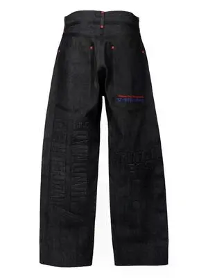 WALTER VAN BEIRENDONCK Logo-print Jeans