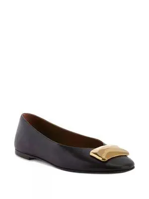 GIUSEPPE ZANOTTI Georgia Stone Ballet Flats - Black