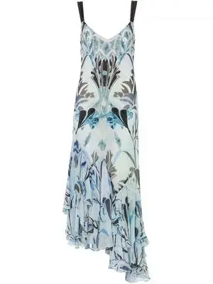 TEMPERLEY LONDON Alani Ruffle Dress - Blue