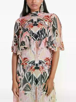 TEMPERLEY LONDON Alani Midi Dress - Pink