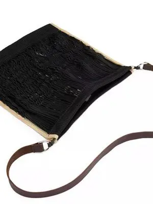 LEMAIRE Mesh-detail Shoulder Bag - Black