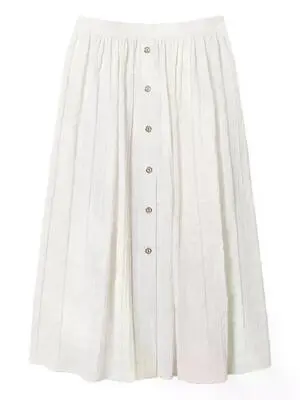 TWINSET Linen-blend High-waisted Skirt