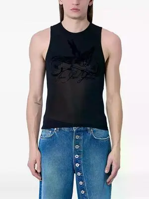 JEAN PAUL GAULTIER Logo Print Tank Top