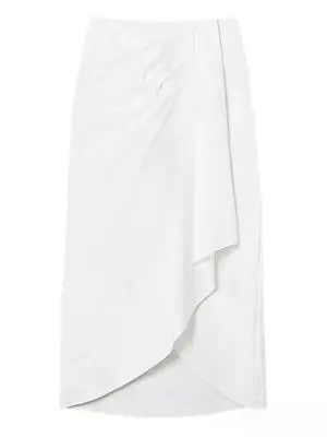 TWINSET Poplin Wrap Skirt
