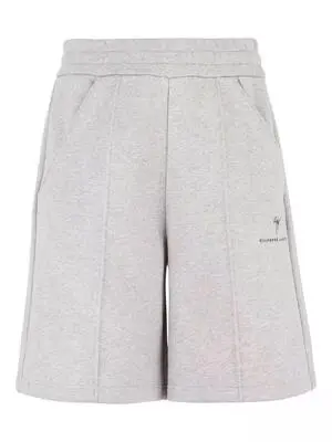 GIUSEPPE ZANOTTI Cotton Track Shorts - Grey