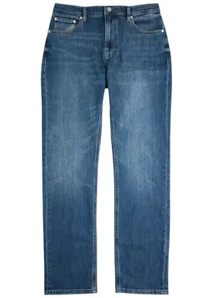 FRAME Modern Straight-leg Jeans - Mid Blu