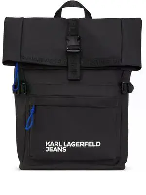 Karl Lagerfeld Klj Roll-top Backpack - Black