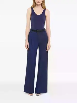 Another Tomorrow Scoop-neck Tank Top - Blue