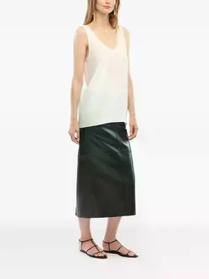 Another Tomorrow Silk Tank Top - Neutrals