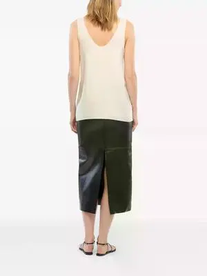Another Tomorrow Silk Tank Top - Neutrals