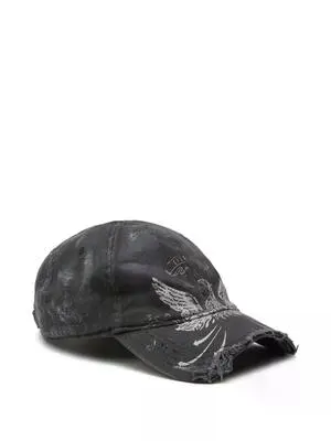 DIESEL® Eagle-print Cap - Grey