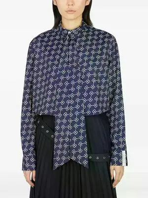 Rokh Monogram-pattern Shirt