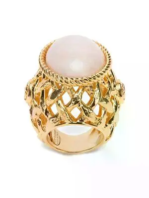 Roberto Cavalli Lattice Ring - Gold