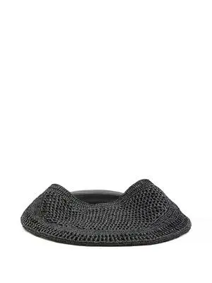 Chloé Woven Raffia Bag - Black