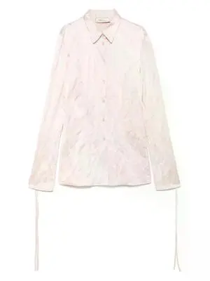 Blumarine Crinkled Satin Shirt