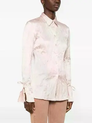 Blumarine Crinkled Satin Shirt