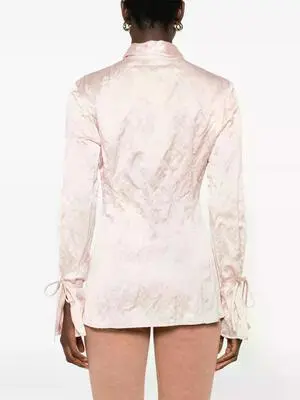 Blumarine Crinkled Satin Shirt