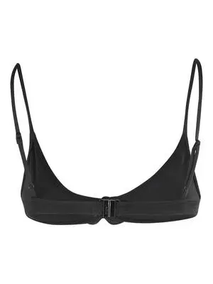 Coperni Floral-appliqué Bikini Top - Black