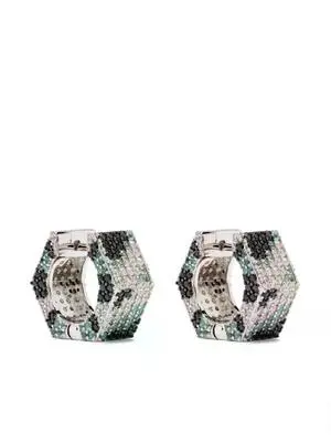 DARKAI Camo Bolt Stud Earrings - Silver