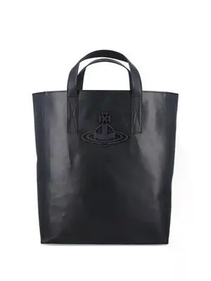 VIVIENNE WESTWOOD Medium Sarah Structured Tote - Blue
