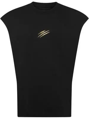 PLEIN SPORT Label Tank Top - Black