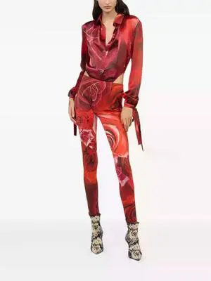 Roberto Cavalli Abstract-print Bodysuit