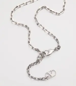 Valentino Garavani Crystal Coeur Hyperbole Necklace - Silver
