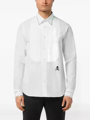 Philipp Plein Tie Cut Crystals Shirt