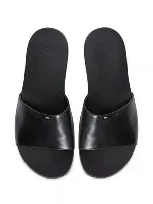 GIUSEPPE ZANOTTI Adrien Leather Sandals - Black