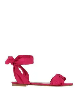 Red Valentino Textile Fiber Sandals - Magenta