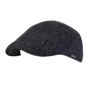 WIGENS Herringbone Shetland Pub Cap - Dark Gray