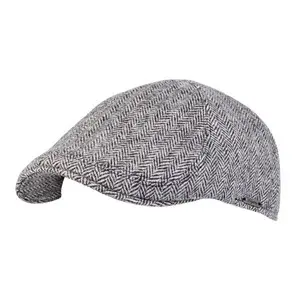WIGENS Wigens Herringbone Shetland Pub Cap Gray