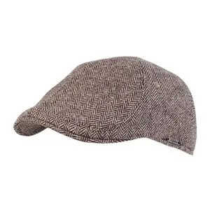 WIGENS Wigens Herringbone Shetland Pub Cap Light Brown