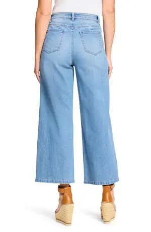 NIC+ZOE Forward Seam Weekend Wide Leg Ankle Jeans